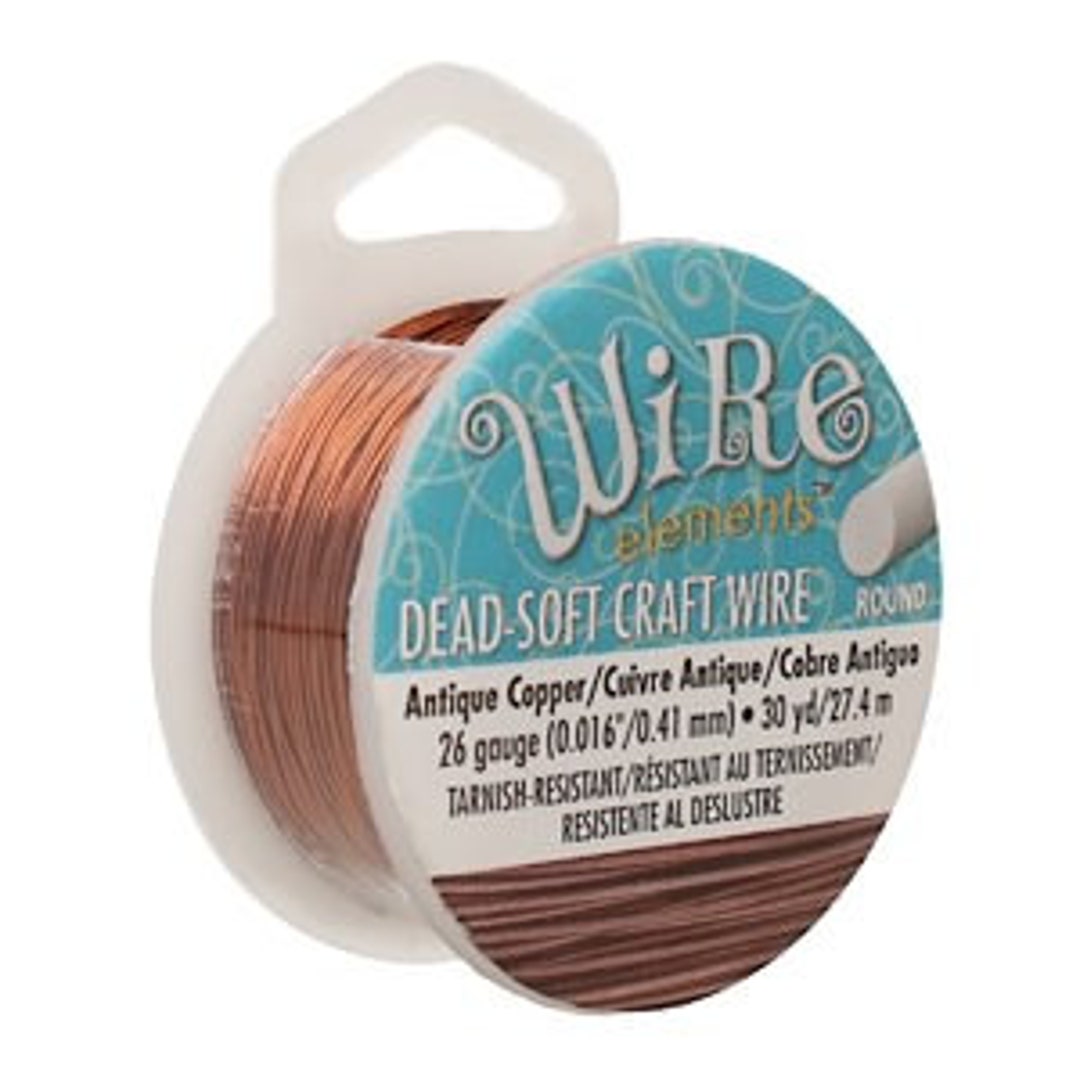 Antique Copper Color Wire Beadsmith 26 Gauge 30yd Spool 41654 - Etsy