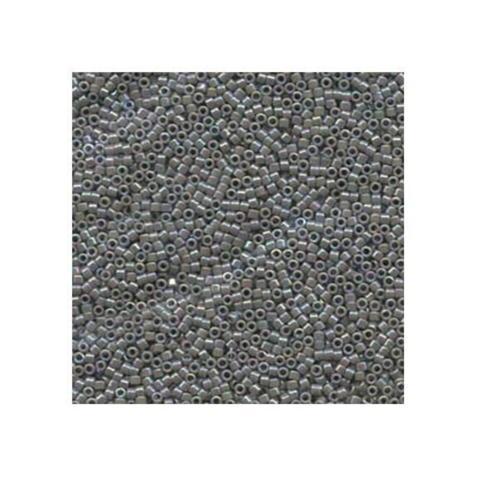 11/0 Miyuki Delica Beads 11/0 Japanese Seed Beads DB168 (7.2g), Gray AB ...