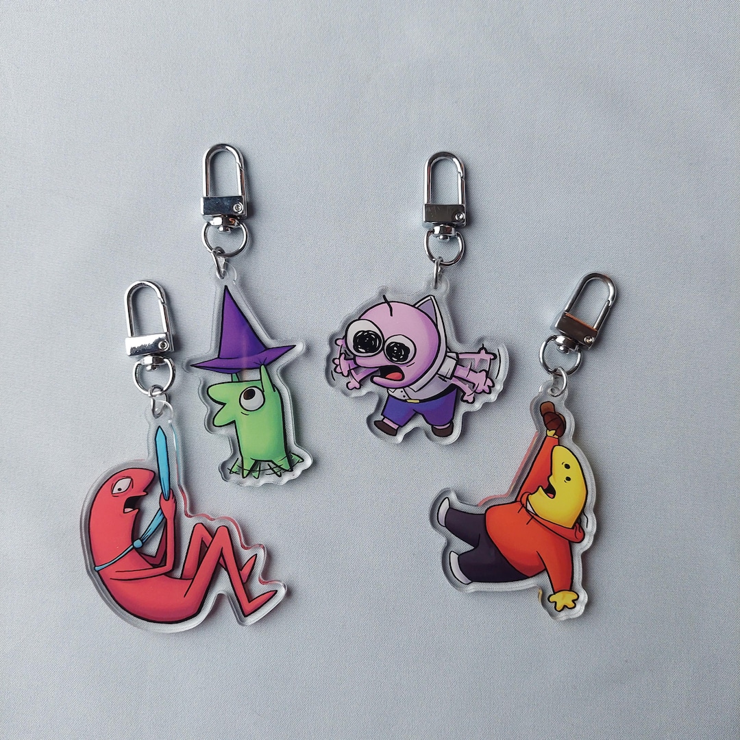 Dangling Friends || Smiling Friends Keychains - Etsy