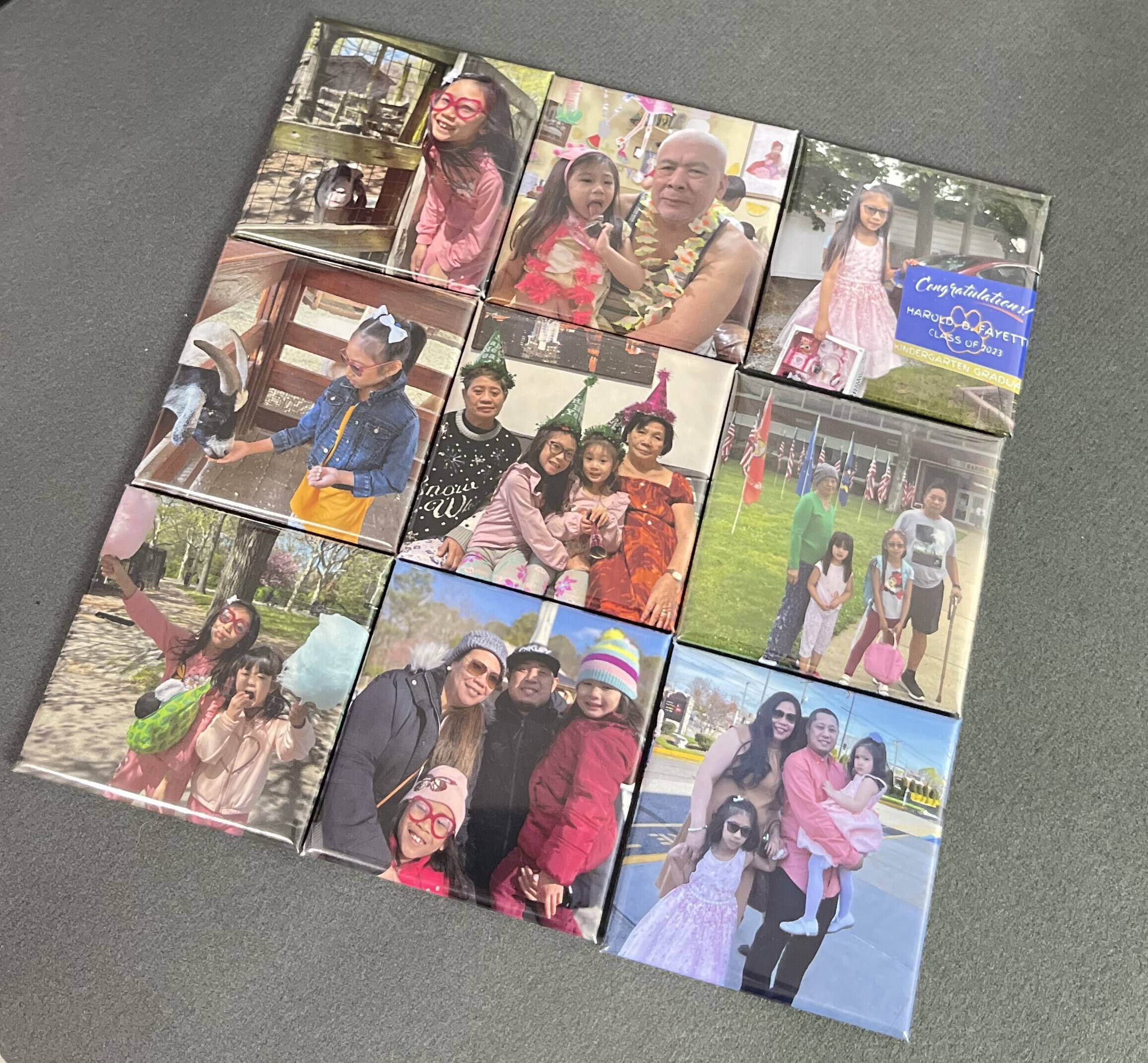Set of 9 Personalized Gift - Photo Magnets 2x2” | Holiday Gift | Gift ...