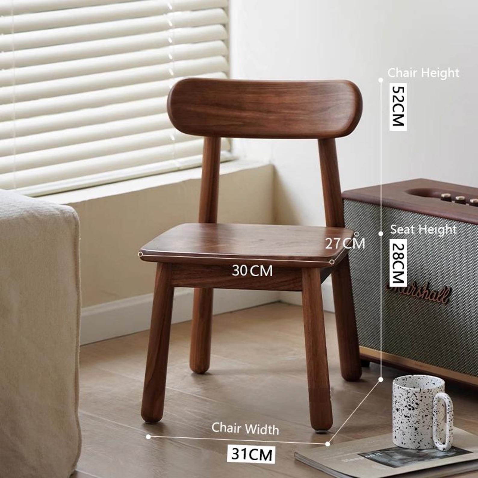 Handcrafted Black Walnut Kids Chair: Montessori Children's Furniture - Etsy