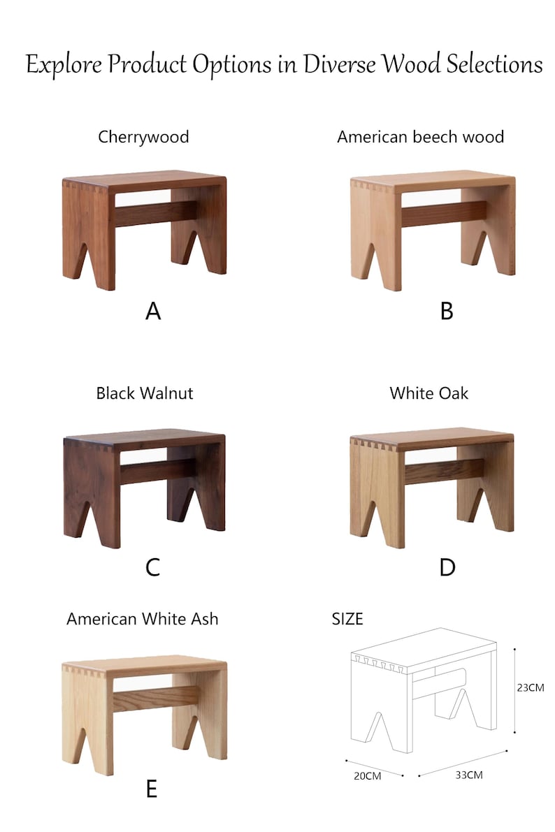 Handcrafted Wooden Stool | Minimalist Mortise & Tenon Design - Etsy