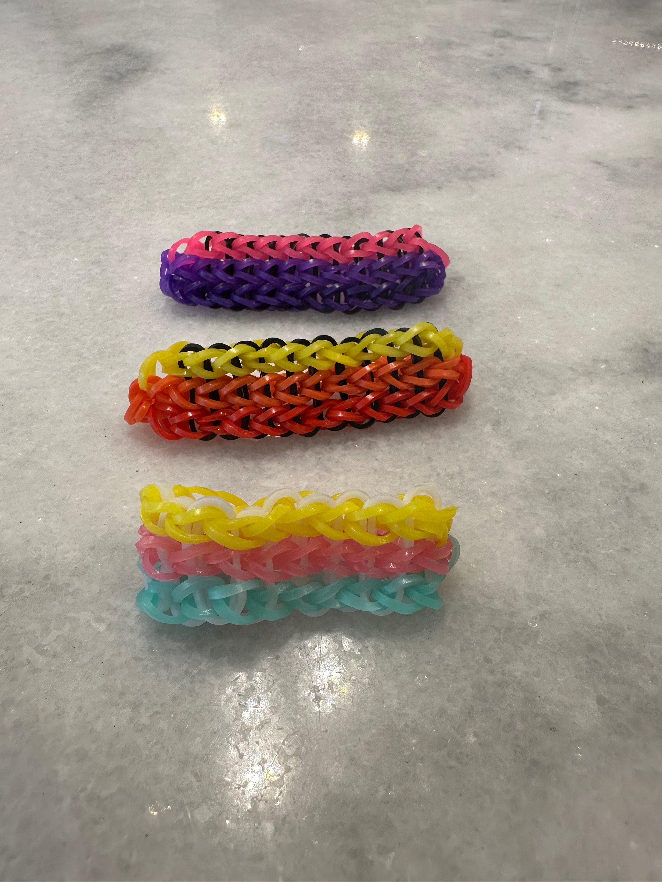 Cute Rubber Band Bracelets pack of 3 - Etsy