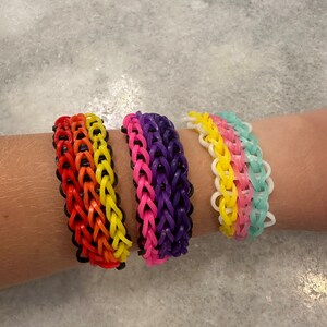 Cute Rubber Band Bracelets pack of 3 - Etsy