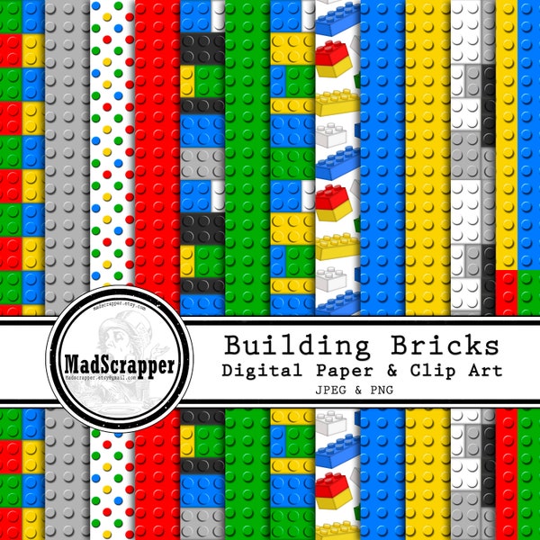 Brick Digital Paper - Etsy