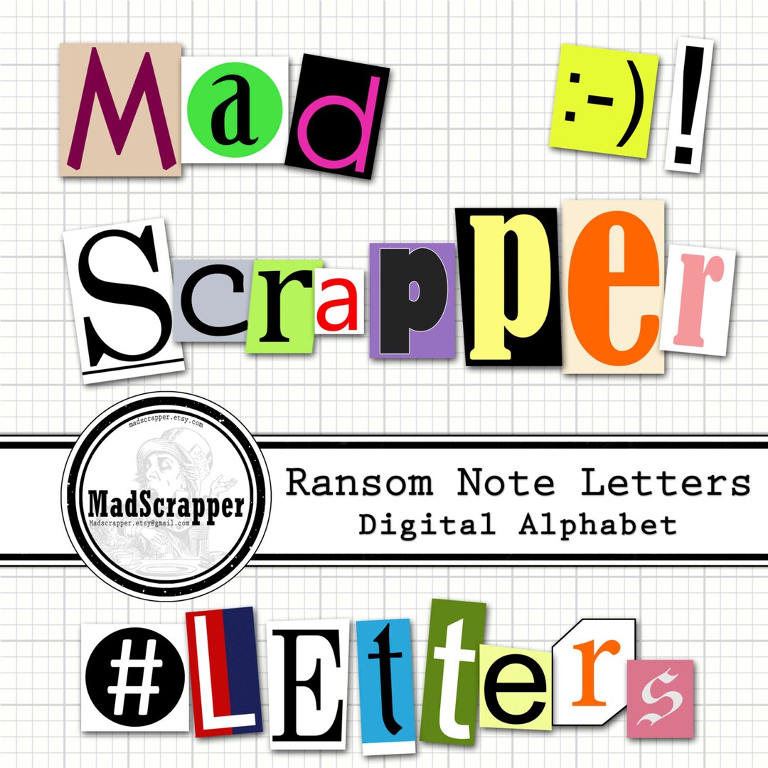 Digital Alphabet Ransom Note Magazine/print Letters Digital - Etsy