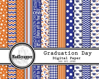 Blue Graduation Clipart - Etsy