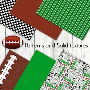 Digital Scrapbook Paper Digital Football Paper Background and Clipart ...