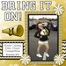 Digital Scrapbook Paper Cheerleading Black and Gold Digital Cheer Paper ...