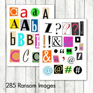 Digital Alphabet Ransom Note Magazine/print Letters Digital and ...