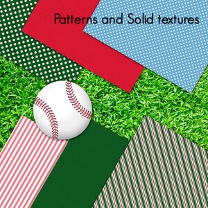 Digital Scrapbook Paper Baseball Paper Digital Baseball Paper ...