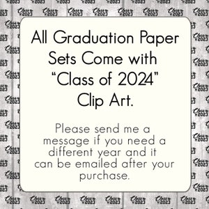 Digital Scrapbook Paper Graduation Day Black and Gold Digital Grad ...