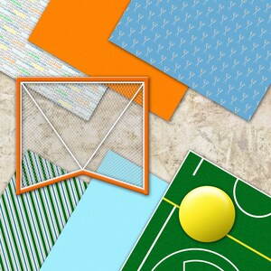 Lacrosse Scrapbook Paper: Sports Backgrounds & Clipart (digital ...