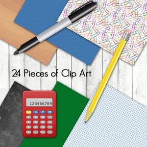 Digital Scrapbook Paper High School Middle School Digital School Paper ...