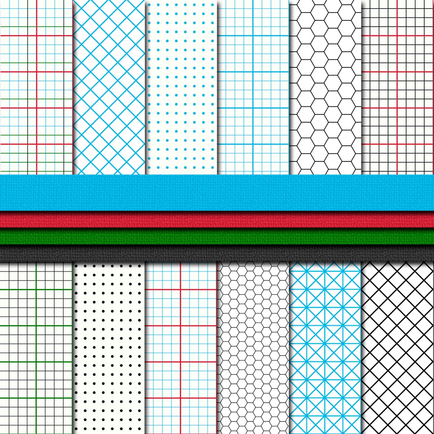 Digital Scrapbook Paper Grid Paper Digital Grid Paper | Etsy