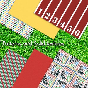 Digital Scrapbook Paper Running Track Digital Track Scrapbook Paper ...