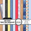 Digital Scrapbook Paper Graduation Day Black and Gold Digital Grad ...