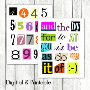 Digital Alphabet Ransom Note Magazine/print Letters Digital and ...