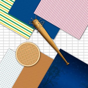 Digital Scrapbook Paper Stranger TV Show Digital Paper Pack Backgrounds ...