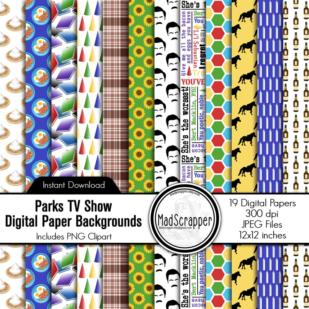 Digital Scrapbook Paper Parks TV Show Paper Parks Backgrounds and ...