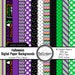 Digital Scrapbook Paper Halloween Purple and Green Digital - Etsy