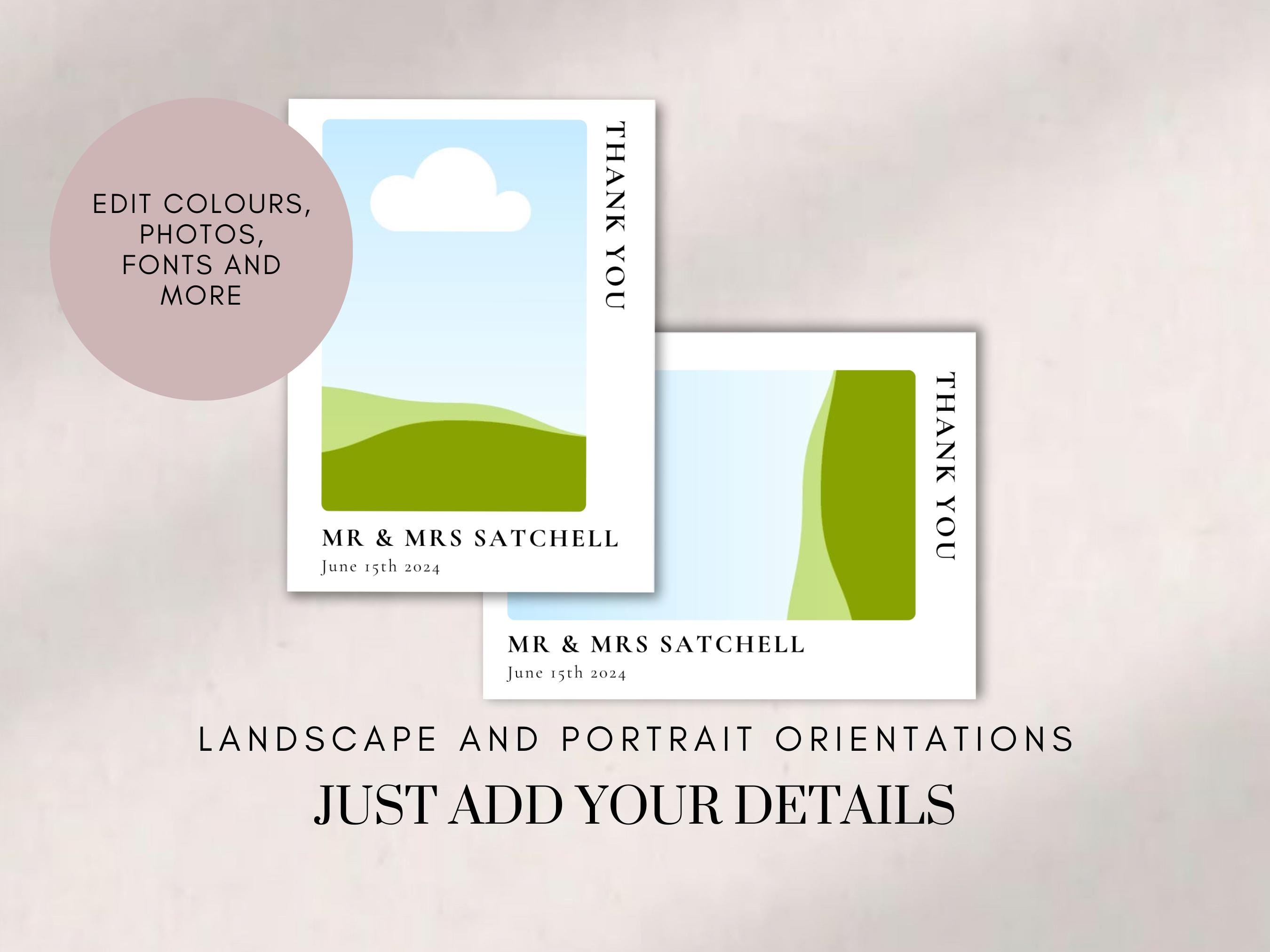 CANVA Thank You Notes/cards - Etsy
