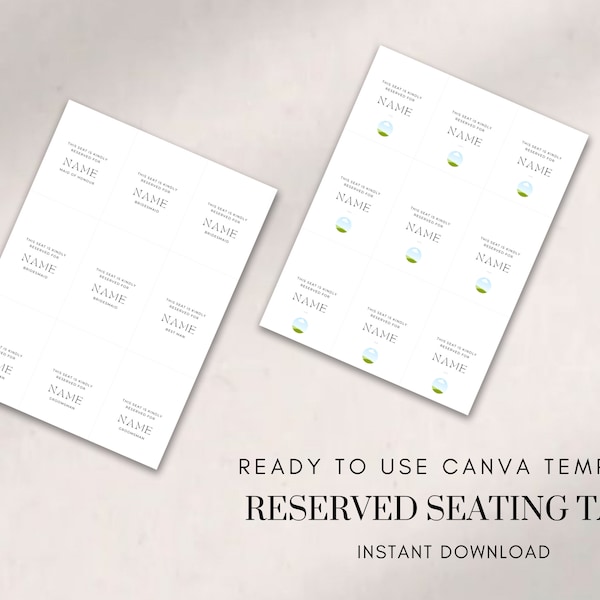 Reserved Seating - Etsy