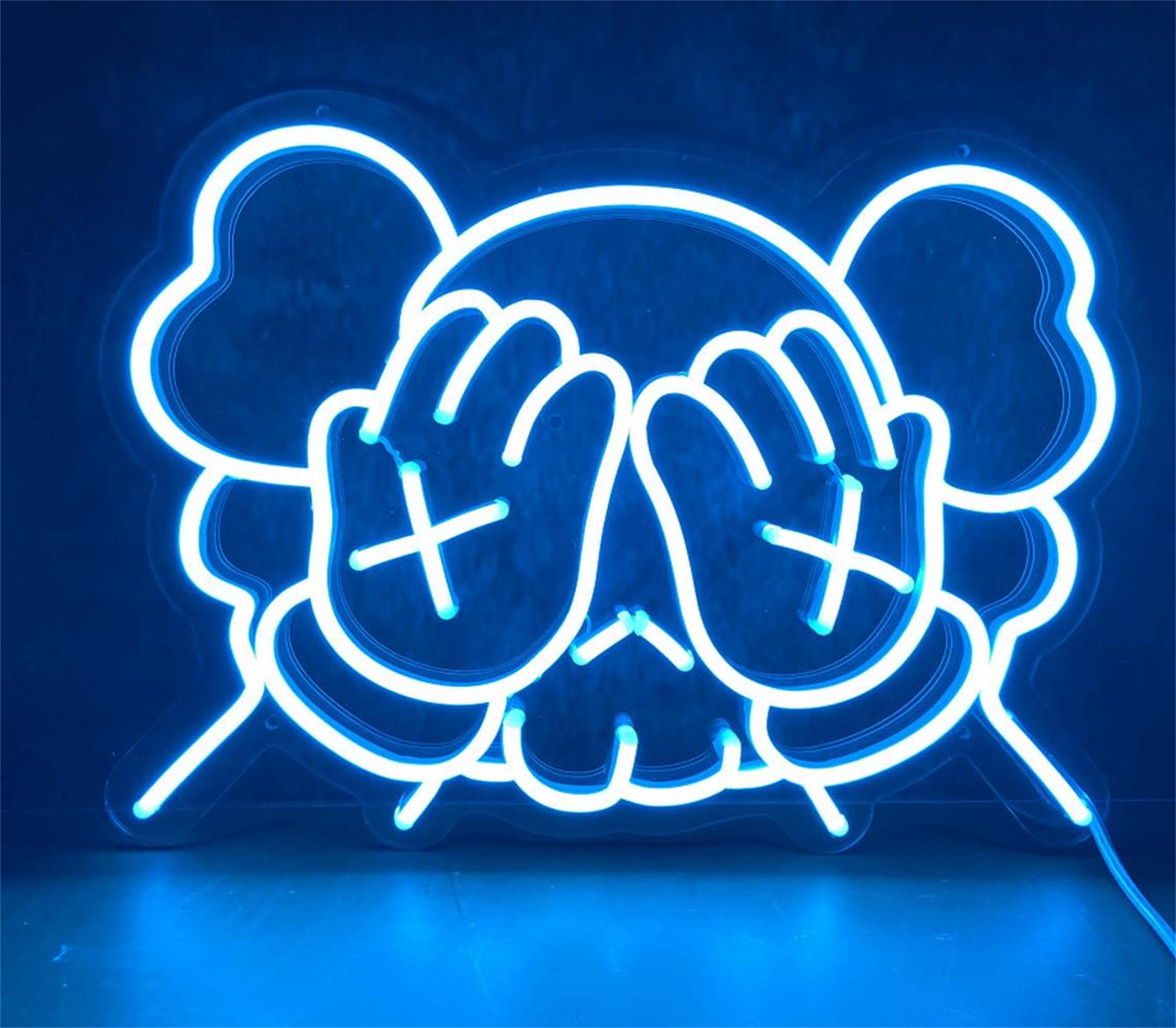 Custom Kaws-inspired LED Neon Sign: Game Room Decor - Etsy