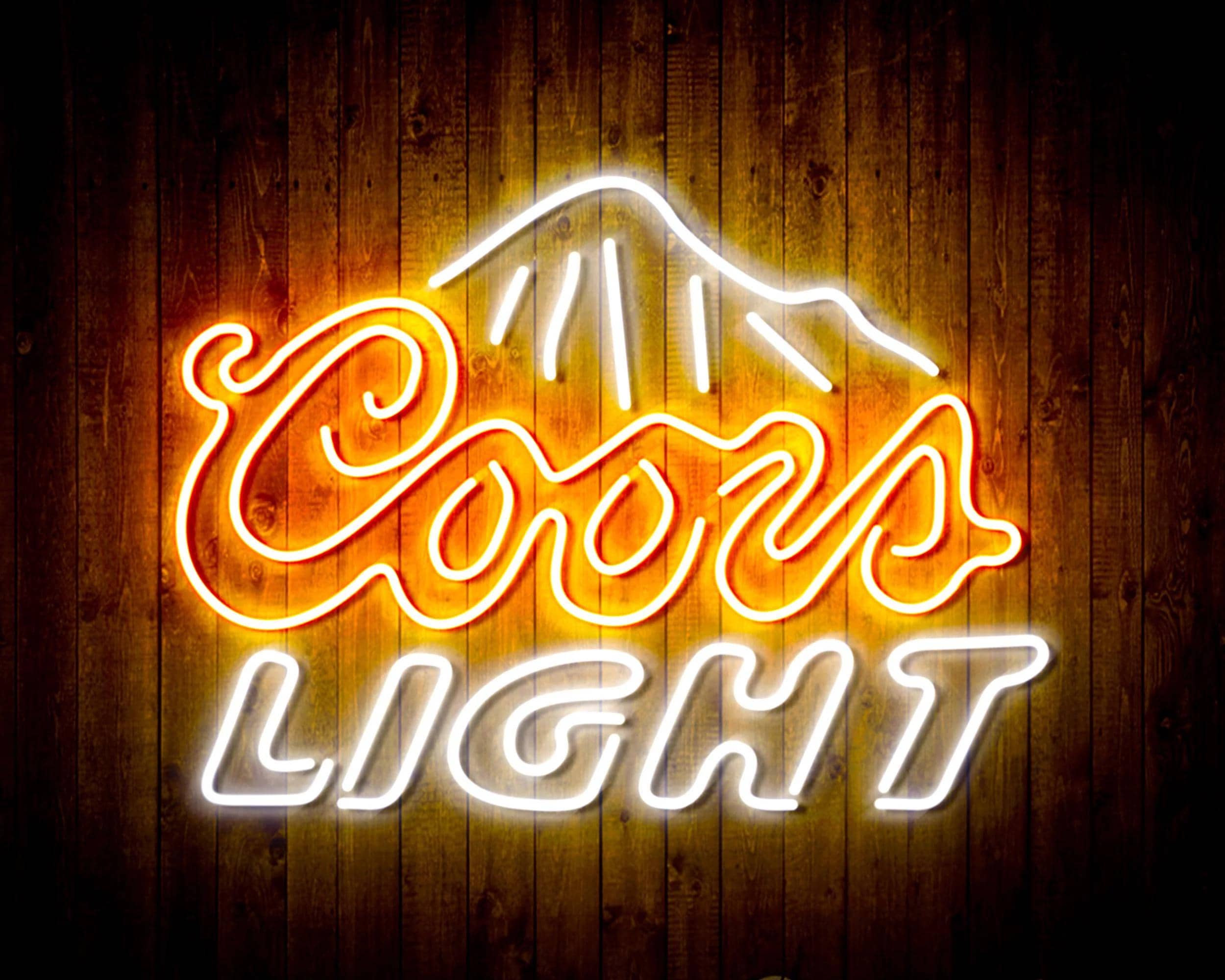 Coors Light LED Neon Sign,man Cave Bar Decor,game Room Wall Light,party ...