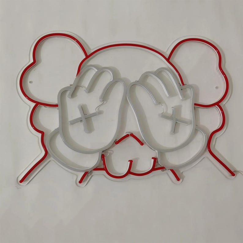Custom Kaws-inspired LED Neon Sign: Game Room Decor - Etsy