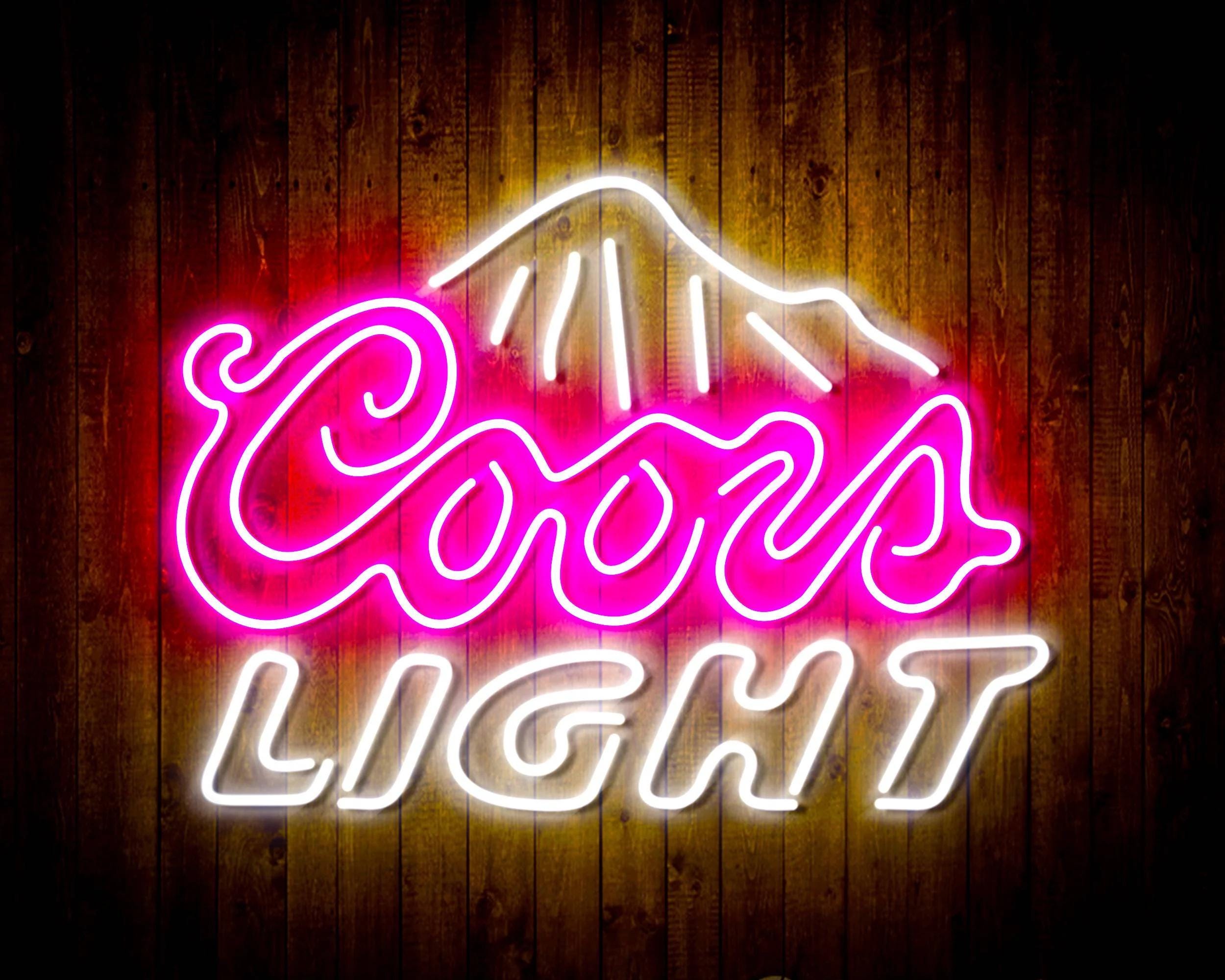 Coors Light LED Neon Sign,man Cave Bar Decor,game Room Wall Light,party ...