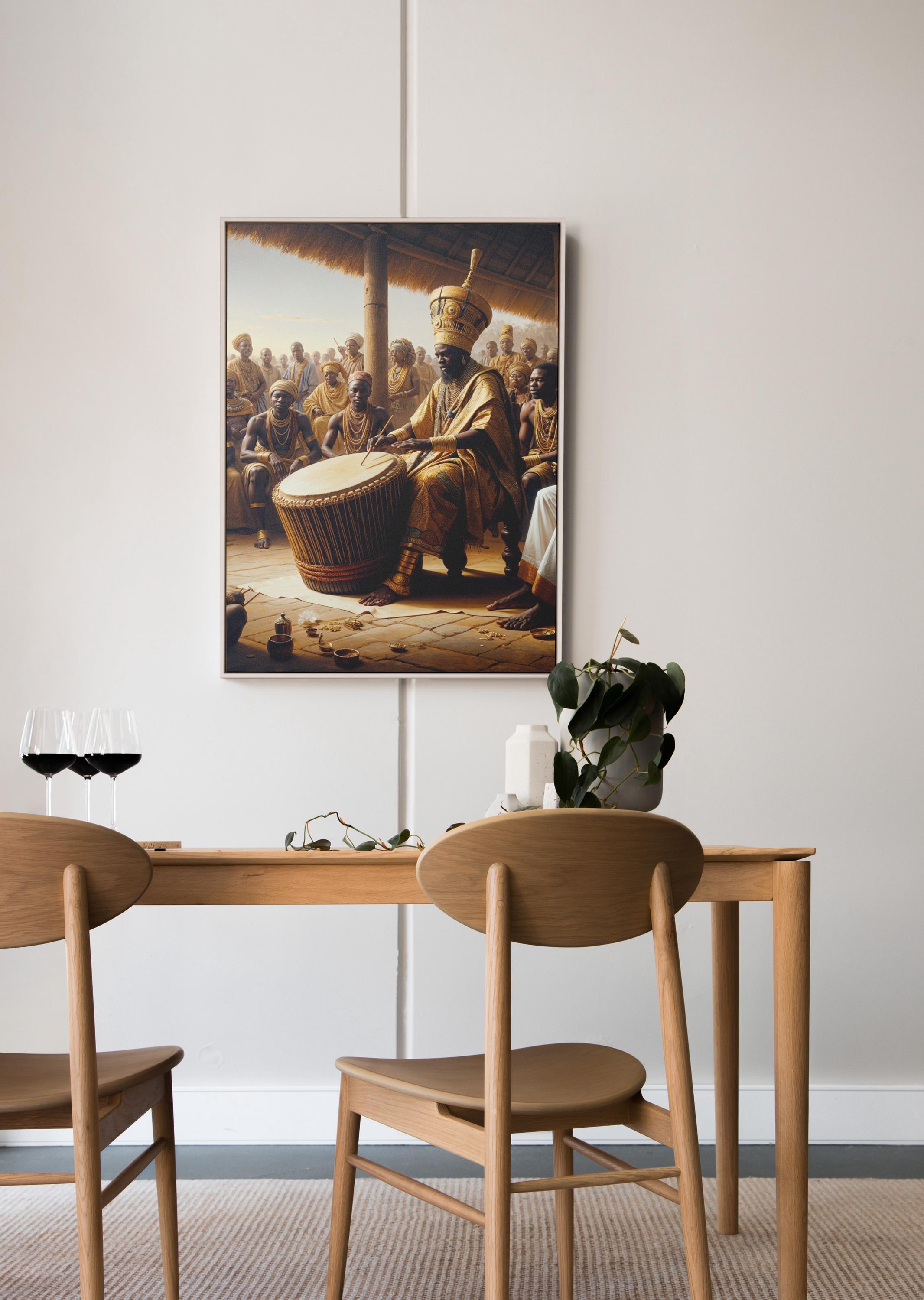 Drumming Elegance at the Chief's Durbar African Drums - Etsy