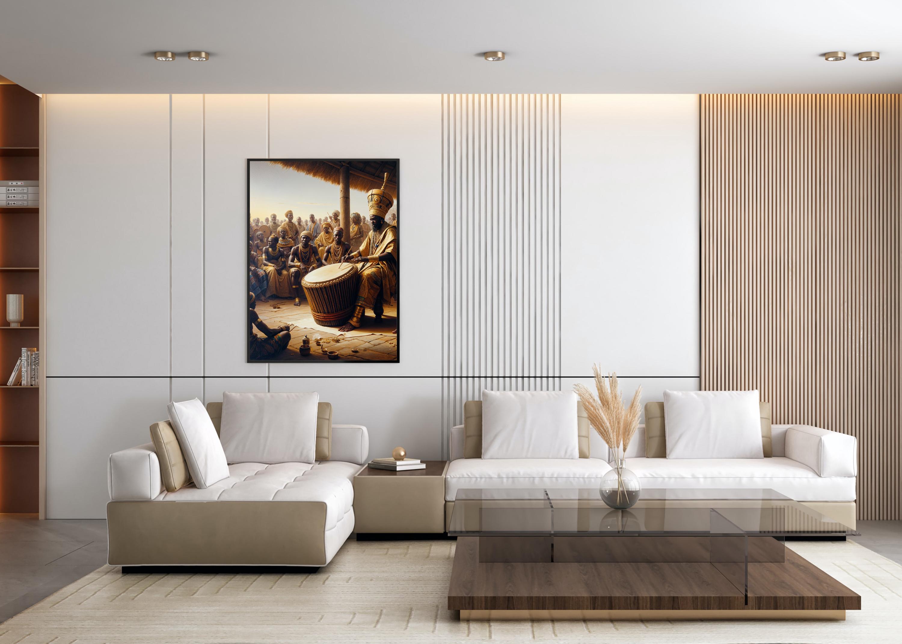 Drumming Elegance at the Chief's Durbar African Drums - Etsy