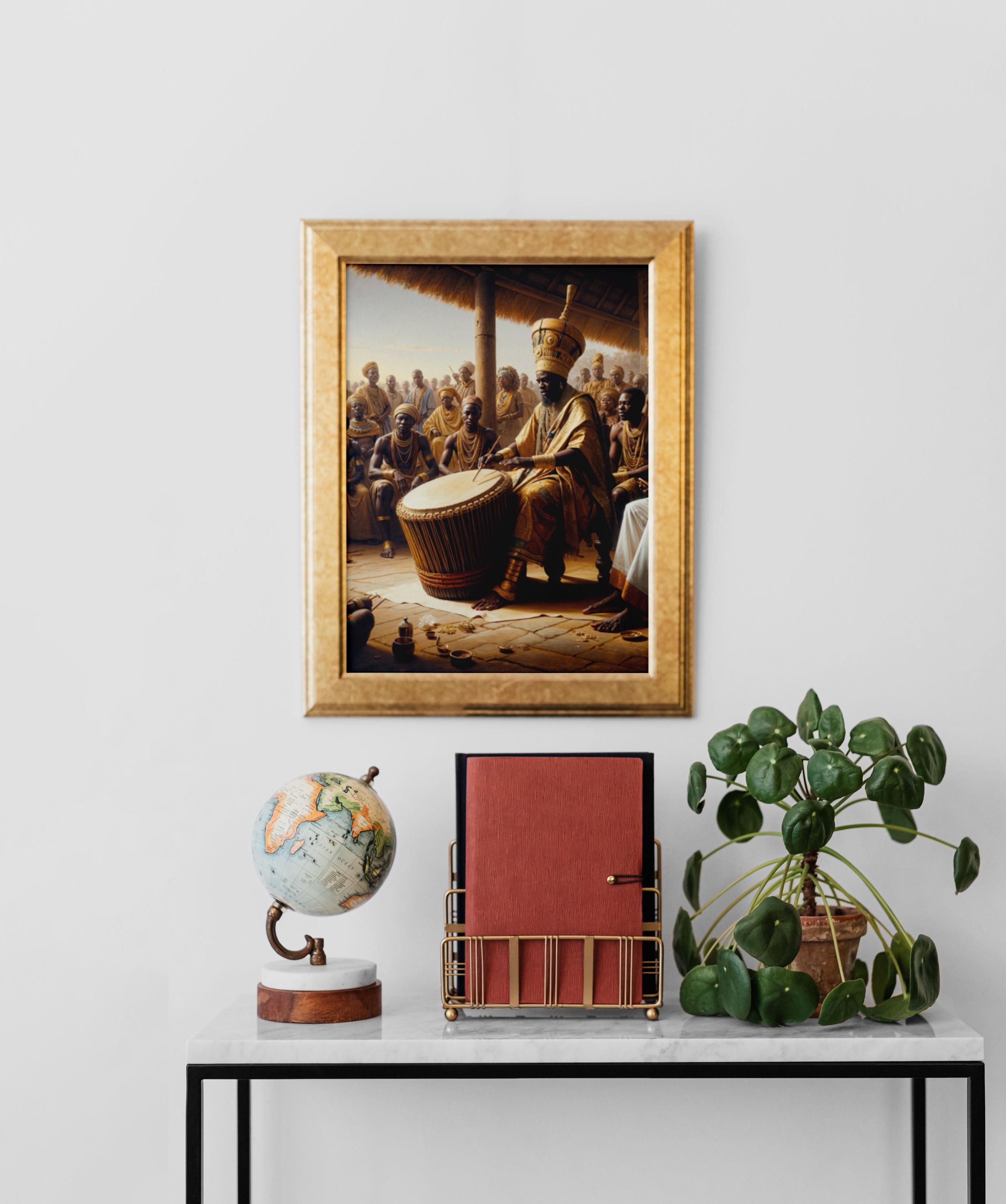 Drumming Elegance at the Chief's Durbar African Drums - Etsy