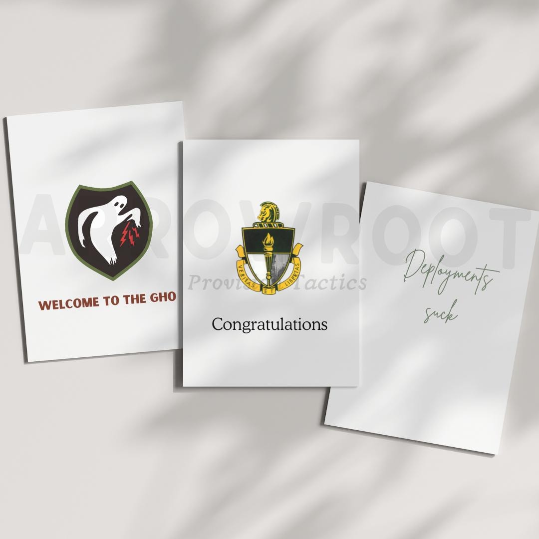Custom Military Stationery Card, Special Forces, SOF Card - Etsy
