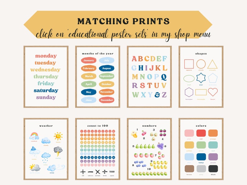 Rainbow Coloured Count to 100 Educational Poster, Math Poster ...