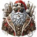Steampunk Santa Clipart, Steampunk Santa Clause, 4 Pngs, Vintage ...