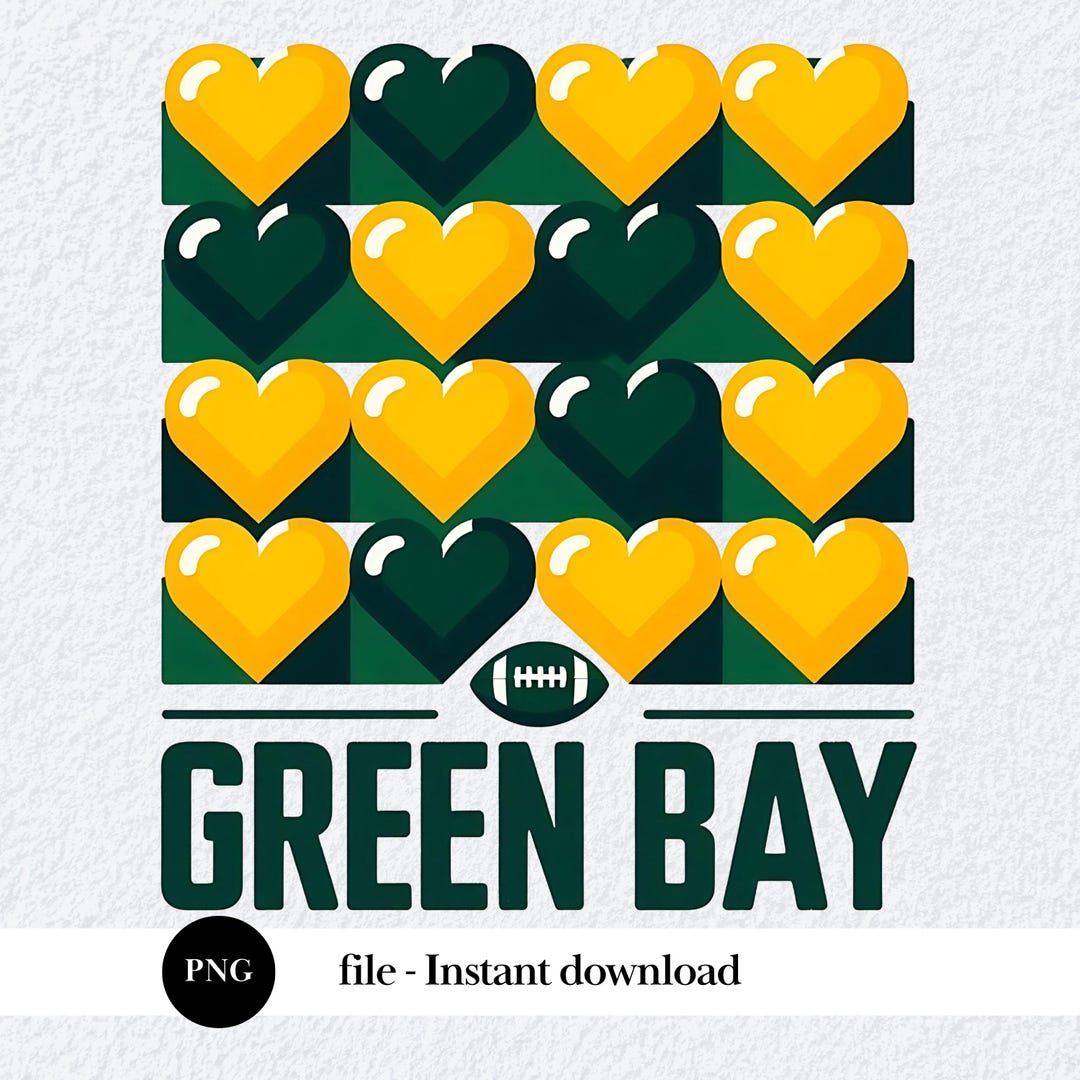 Green Bay Football PNG, Packers SVG, Boy & Girls Football Fan Gift ...