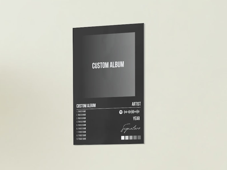 Custom Album Poster - Etsy
