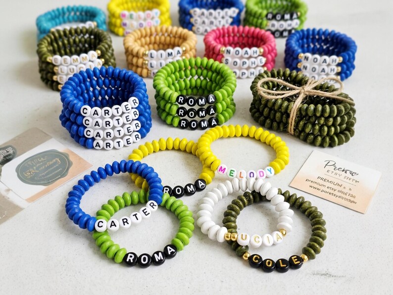 Bulk School Bracelets With Personalized Student Names - Etsy UK
