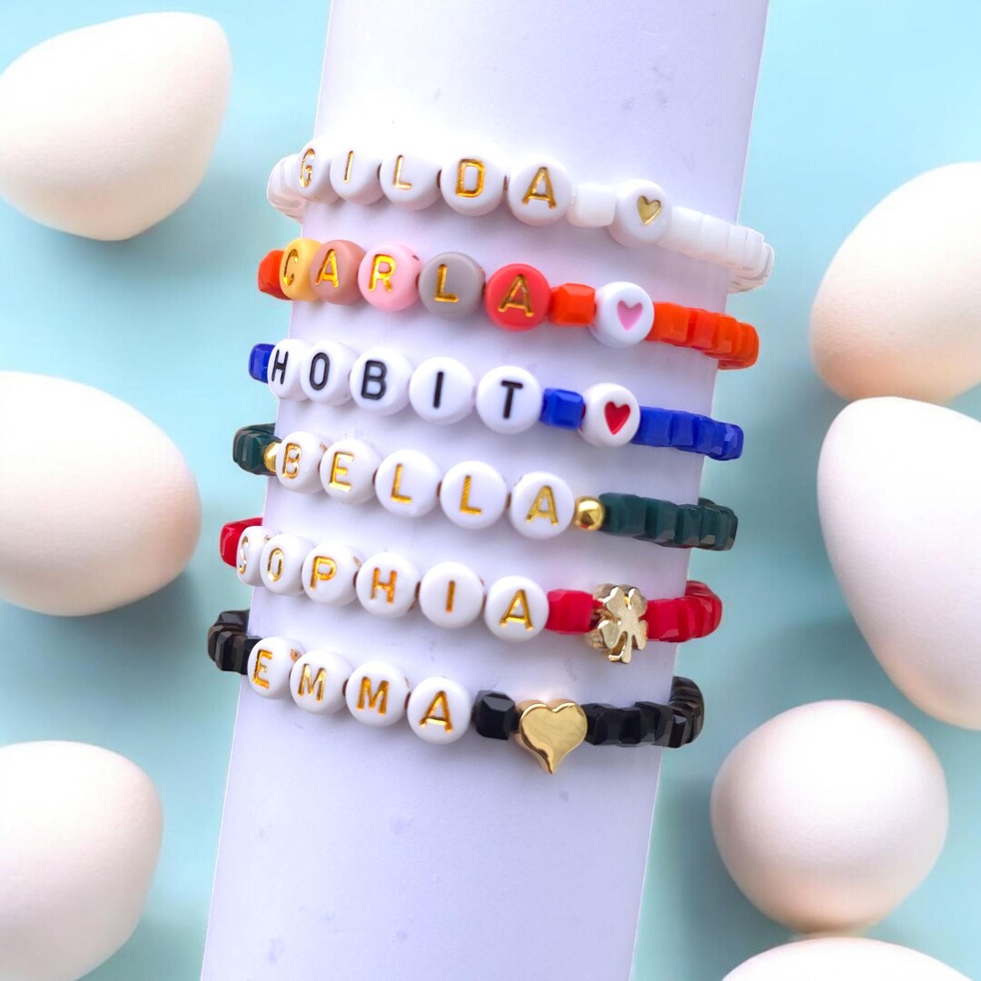 Custom Friendship Bracelets, Personalized Beaded Jewelry for Teams ...