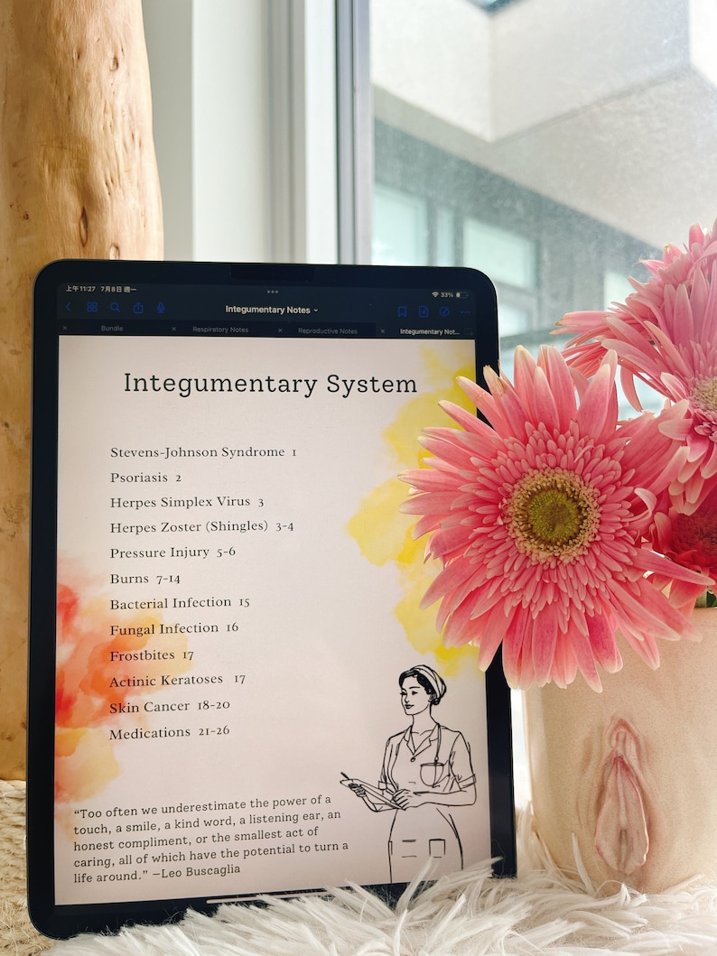 Integumentary System Review Nursing School Notes Nursing Exam Review ...