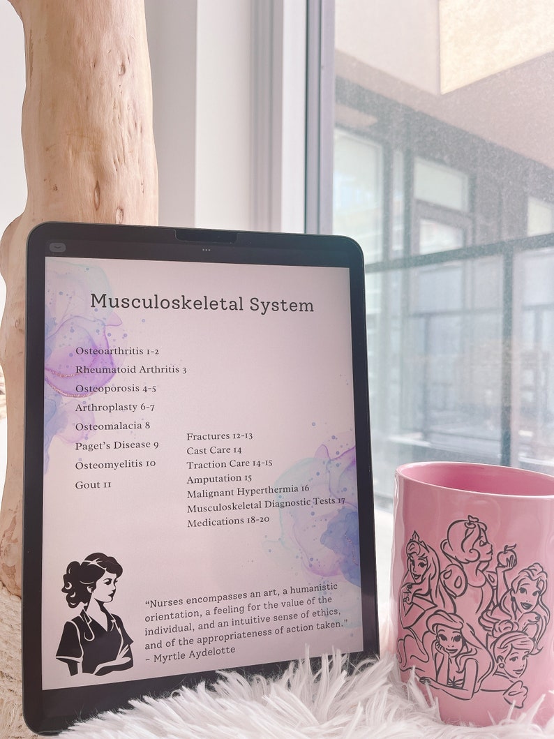 Musculoskeletal System Review | Nursing School Notes | Nursing Exam ...