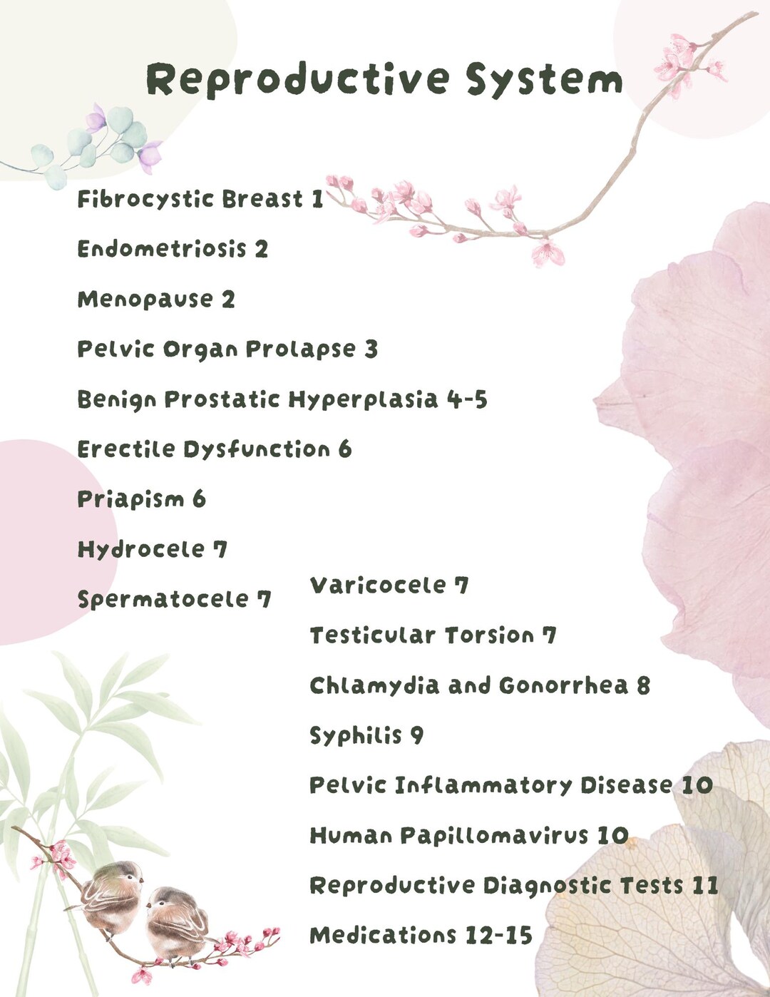 Reproductive System Review | NCLEX Exam Review | Nursing School Notes ...