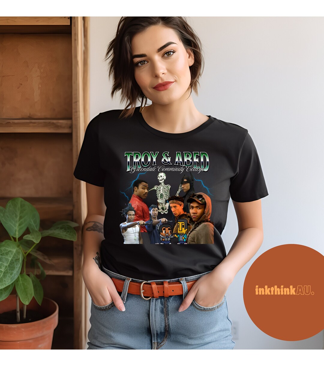 Troy and Abed Vintage Shirt, Community TV Series Merch, Retro Shirt ...