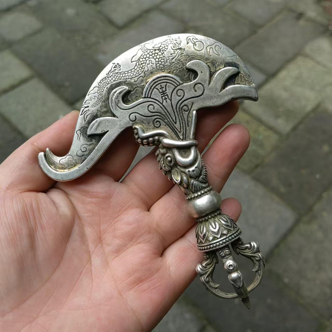 Unique Mascot Buddhism Vajra Phurba Amulet,vintage Tibetan Buddhist ...