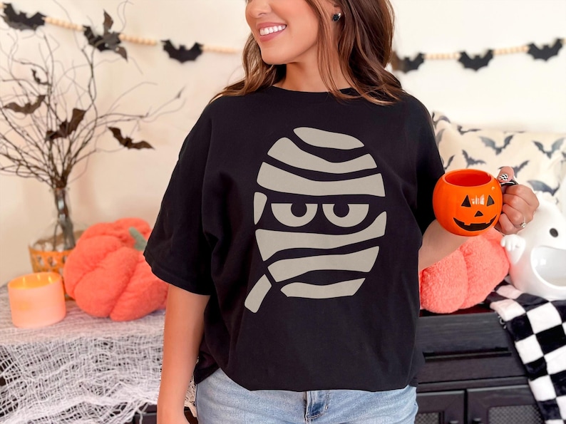 Mummy Shirt, Halloween Mummy Shirt, Spooky Shirt, Funny Halloween Shirt ...