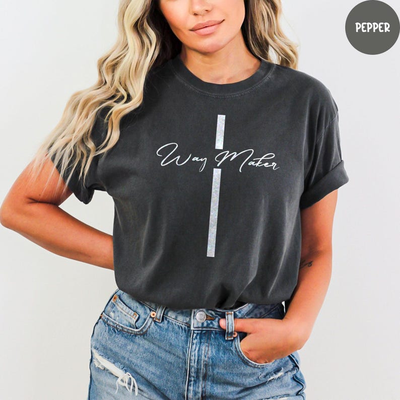 Way Maker Shirt, Christian Shirt, Aesthetic Cross Shirt, Inspirational ...