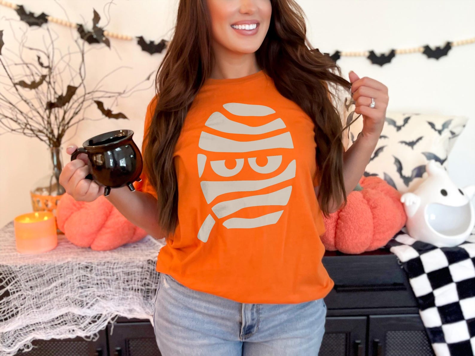 Mummy Shirt, Halloween Mummy Shirt, Spooky Shirt, Funny Halloween Shirt ...