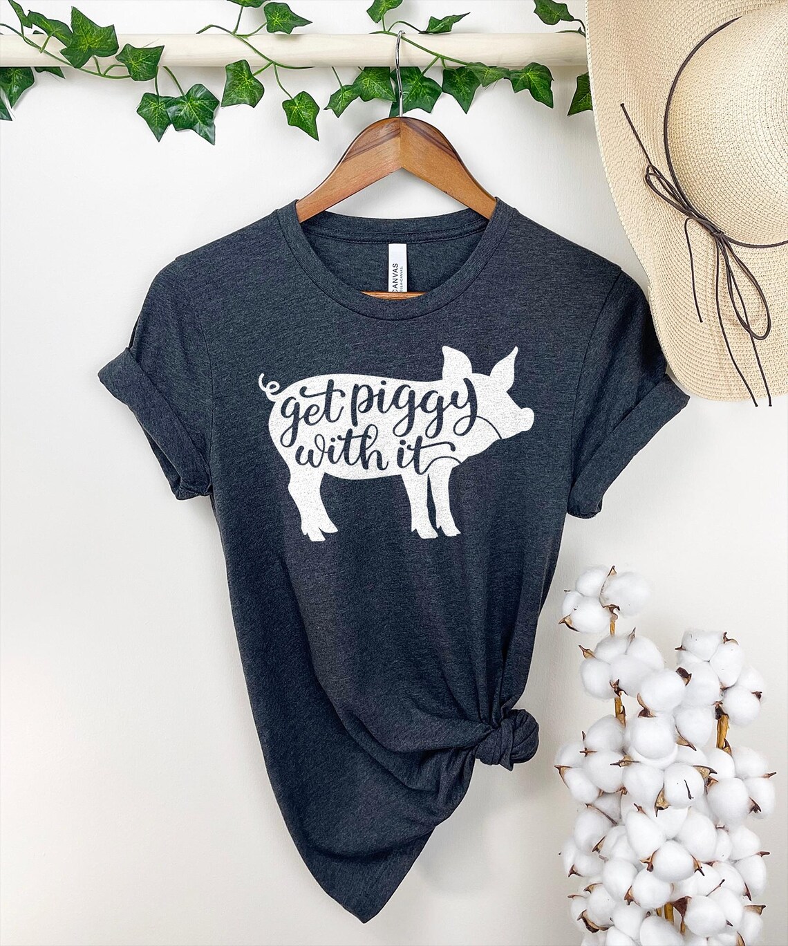 Funny Pig Shirts | Get Piggy With It Tee | Pig Lover Shirt | Gift for ...